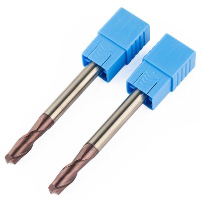 China Tungsten Carbide Long Shank End Mills 8mm Square 2 Flute 100mm for Steel Cutting for sale