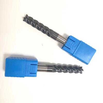 China Solid Tungsten Carbide 2 Flute End Mills 6mm For Hardened Steel for sale