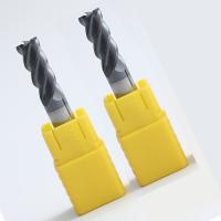 China Tungsten Carbide 4 Flute End Mill D10mm H65RC Straight Shank 75mm Length for sale