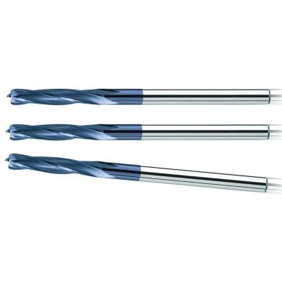 China Tungsten Carbide 2 Flutes 4mm Corner Radius End Mill HRC65 Long Flute for Hardened Steel for sale