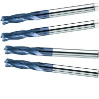 China Solid Carbide Corner Radius End Mills Two Flute 6mm R0.5 Hrc65 SX for sale