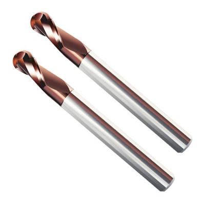China Solid Tungsten Carbide 2 Flute Long Shank Square End Mill R5 SX for Steel HRC48-65 for sale