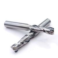 China Tungsten Carbide 2 Flute 8mm Square Long Flute End Mill for Aluminum D8*F40*75L for sale
