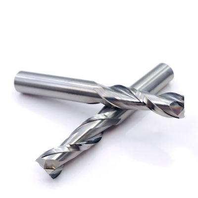 China Tungsten Carbide 2 Flute 8mm Square Long Flute End Mill for Aluminum D8*F40*75L for sale