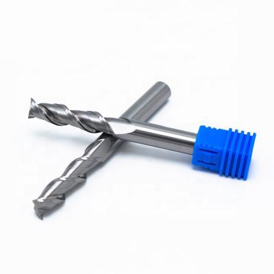 China Tungsten Carbide 20mm Long Reach End Mill Uncoated for Aluminum 2 Flute D8 for sale