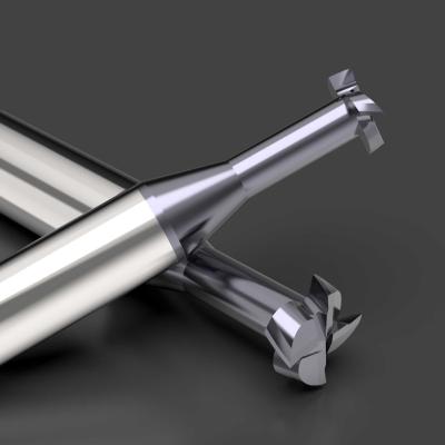 China Solid Tungsten Carbide T Slot Milling Cutter 3mm to 16mm for Steel Machining for sale