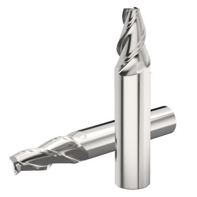 China Carbide Taper 2 Flute D6 Square End Mill 6mm 20mm Flute Length for Aluminum for sale