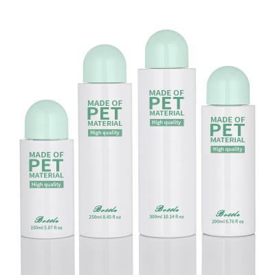 China OEM Lotion Plastic Screw Cap Bottles PET 150ml 300ml Cosmetic Vacation Packages for sale