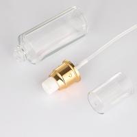 China 50ml Glass Luxury Matte Empty Cosmetics Serum Hair Oil Lotion Containers With Luxury Gold Top for sale