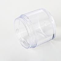 China Clear Double Wall Custom 15g 20g 30g 80g Mini Empty Round Shape Bottom Cream Jar for sale