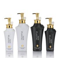 China Hot selling Irregular body gold press pump head lotion shampoo plastic bottle for sale