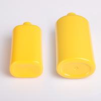 China Best Price Customized Yellow Cosmetic Shampoo Packaging Biodegradable Bottle for sale