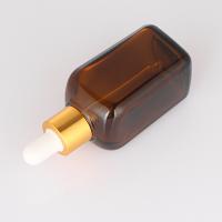China 50ml Dropper Empty Serum Container Cosmetic Hair Oil Custom Logo Glass Serum Bottle for sale