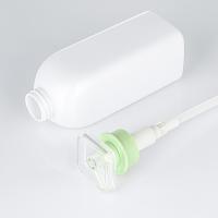 China Empty Luxury Square Spray Lotion Bottle White Refillable Plastic Bottle for sale