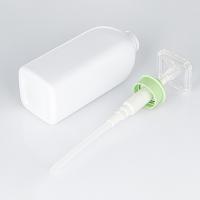 China Empty Luxury Square Spray Lotion Bottle White Refillable Plastic Bottle for sale