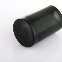 China Custom Cosmetic Serum Bottle Black Gold Frosted Flat Shoulder Dropper Bottle for sale