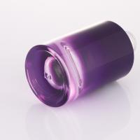 China New design small ombre purple white pump 30ml  empty serum container dropper bottle for sale