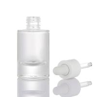 China OEM/OEM service transparent matte 30ml liquid essential oil hair dropper bottle for sale