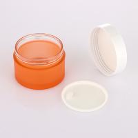 China Customzed private label orange cosmetics set screw cap dropper bottle empty jar for sale
