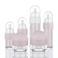 China Matte pink skincare empty container portable travel set lotion bottle and cream jar for sale