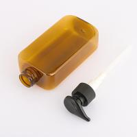 China Wholesale rectangle ambre body lotion shampoo and conditioner black pump 800ml bootle for sale
