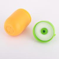 China Wholesale greem and orange unique airless 50ml cosmetics empty  face lotion bottle for sale