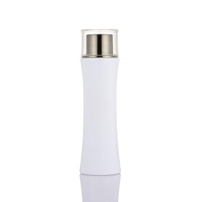 China White Plastic Cosmetic Shampoo Lotion Bottle With Screw Cap for sale