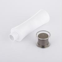 China White Plastic Cosmetic Shampoo Lotion Bottle With Screw Cap for sale