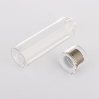 China Round Shape Plastic Screw Cap Bottles PET Empty Skincare Suit Transparent for sale