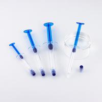 China Blue Empty Eye Cream Cosmetic Packaging Tube Syringe Skin Care Injection Tube Style for sale