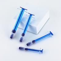 China Blue Empty Eye Cream Cosmetic Packaging Tube Syringe Skin Care Injection Tube Style for sale