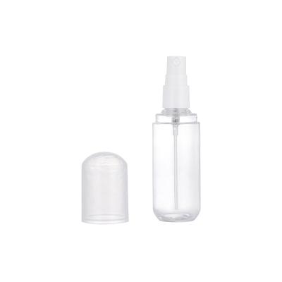 China PETG Clear Empty Round Plastic Hair Spray Bottle For Skin Care Lotion for sale