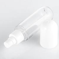 China PETG Clear Empty Round Plastic Hair Spray Bottle For Skin Care Lotion for sale
