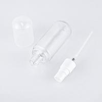 China PETG Clear Empty Round Plastic Hair Spray Bottle For Skin Care Lotion for sale