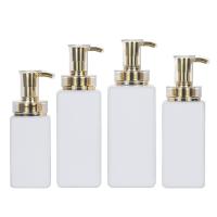 China 800ml Plastic Lotion Pump Bottle Square Shampoo Hair And Conditioner for sale