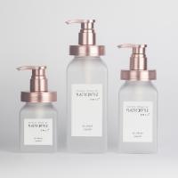 China Rectangle Clear Matte PETG Cosmetic Plastic Jar Body Pump Shampoo Lotion Bottle for sale