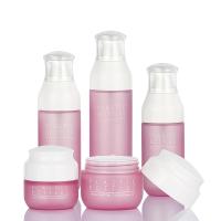 China Luxury Pink Skincare Cosmetic Packaging sets Face Cream Lotion Bottles 138ml for sale