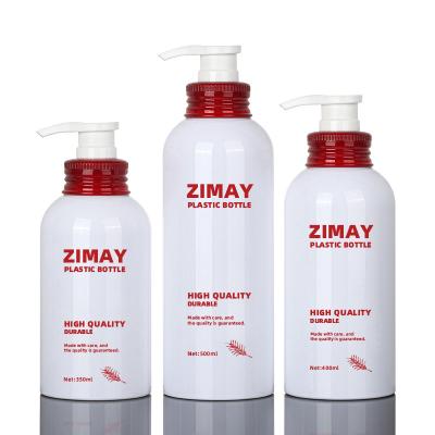 China Biodegradable Pump Body Wash Bottle Packaging Hair Care Cream 300ml for sale