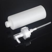 China 143mm 300ml White PE Round Cosmetic Lotion Bottle For Shower Gel Packaging for sale