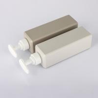 China Square PET Cosmetic Lotion Bottle With Press Pump Cap Hot Stamping for sale
