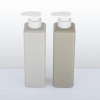 China Square PET Cosmetic Lotion Bottle With Press Pump Cap Hot Stamping for sale
