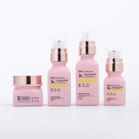 China Custom made plastic bottles set for cosmetic skincare Jar Packaging suit for sale