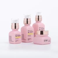 China Custom made plastic bottles set for cosmetic skincare Jar Packaging suit for sale