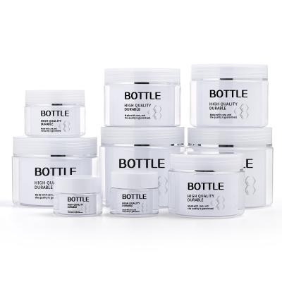China Wall jars Face Hand Hair Skin Care Lotions Makeup Plastic Cream Jar Cosmetic for sale