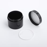 China Factory wholesale empty Glossy matte black dark pet cosmetic eye face cream jar for sale