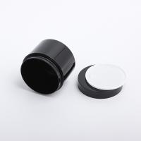 China Factory wholesale empty Glossy matte black dark pet cosmetic eye face cream jar for sale