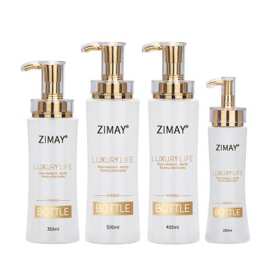 China 500ml Cosmetic Lotion Bottle PET Material , Empty Lotion Bottles With Pump for sale