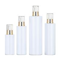 China White plastic cosmetic hair mist alchohol packaging container continuous room hotel 500ml gold top 250ml spray bottle for sale