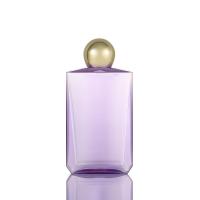 China 300ml 500ml Colorful Screw Top Perfume Bottle With Gold Cap for sale