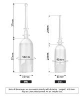 China Transparent  2 Ml Serum Vials , Airless  Cosmetic Serum Bottles Screen Printing for sale